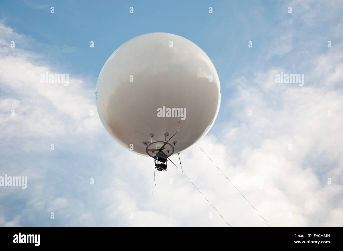 Aerial photography using a captive balloon Stock Photo - Alamy