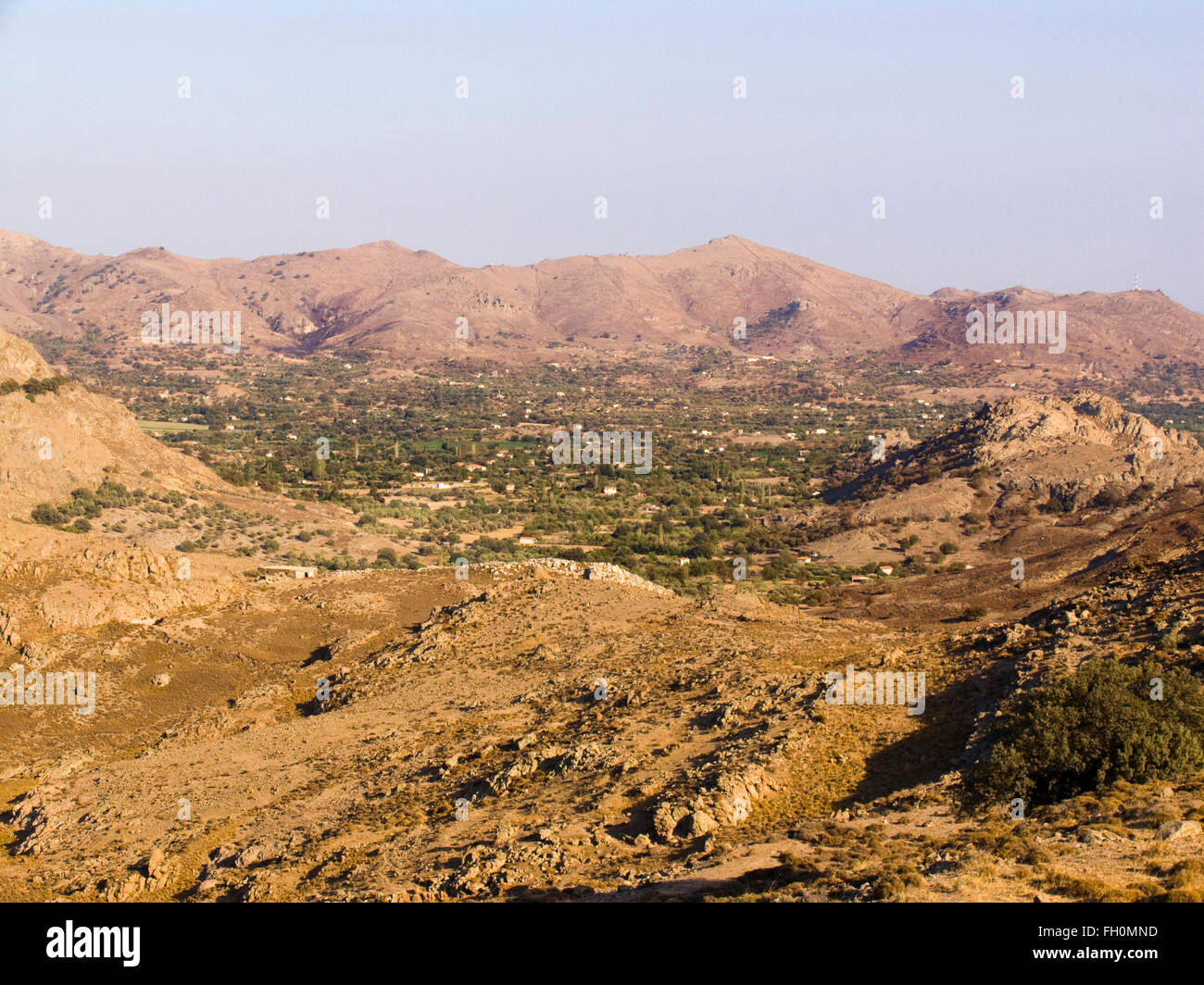 landscape between sigri and eressos, lesbos island, north west aegean ...
