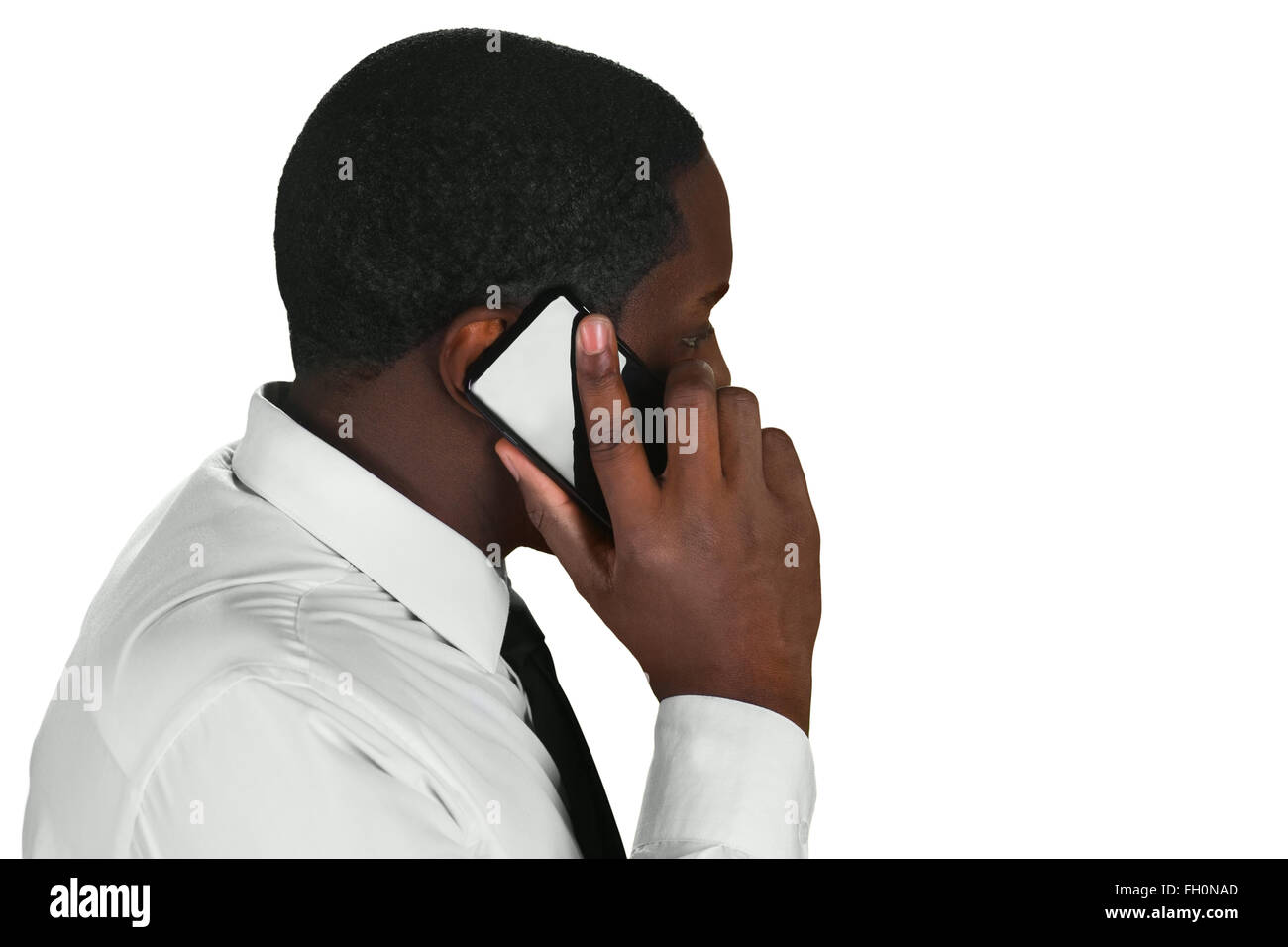Black man negotiating Stock Photo - Alamy