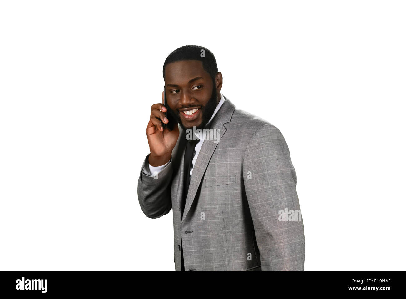 Friendly phone conversation Stock Photo - Alamy