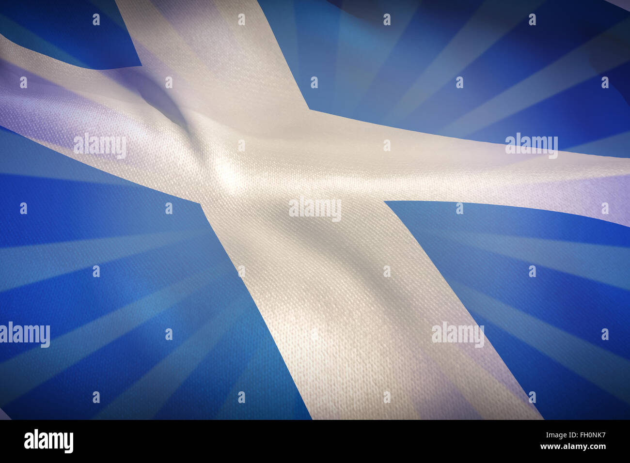 Image waving flag scotland hi-res stock photography and images - Alamy
