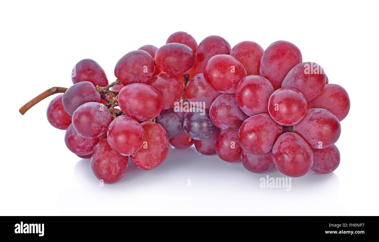 grapes isolated on over white background Stock Photo - Alamy