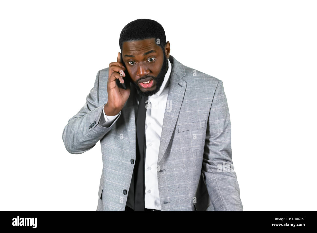 Problem solving on the phone Stock Photo - Alamy