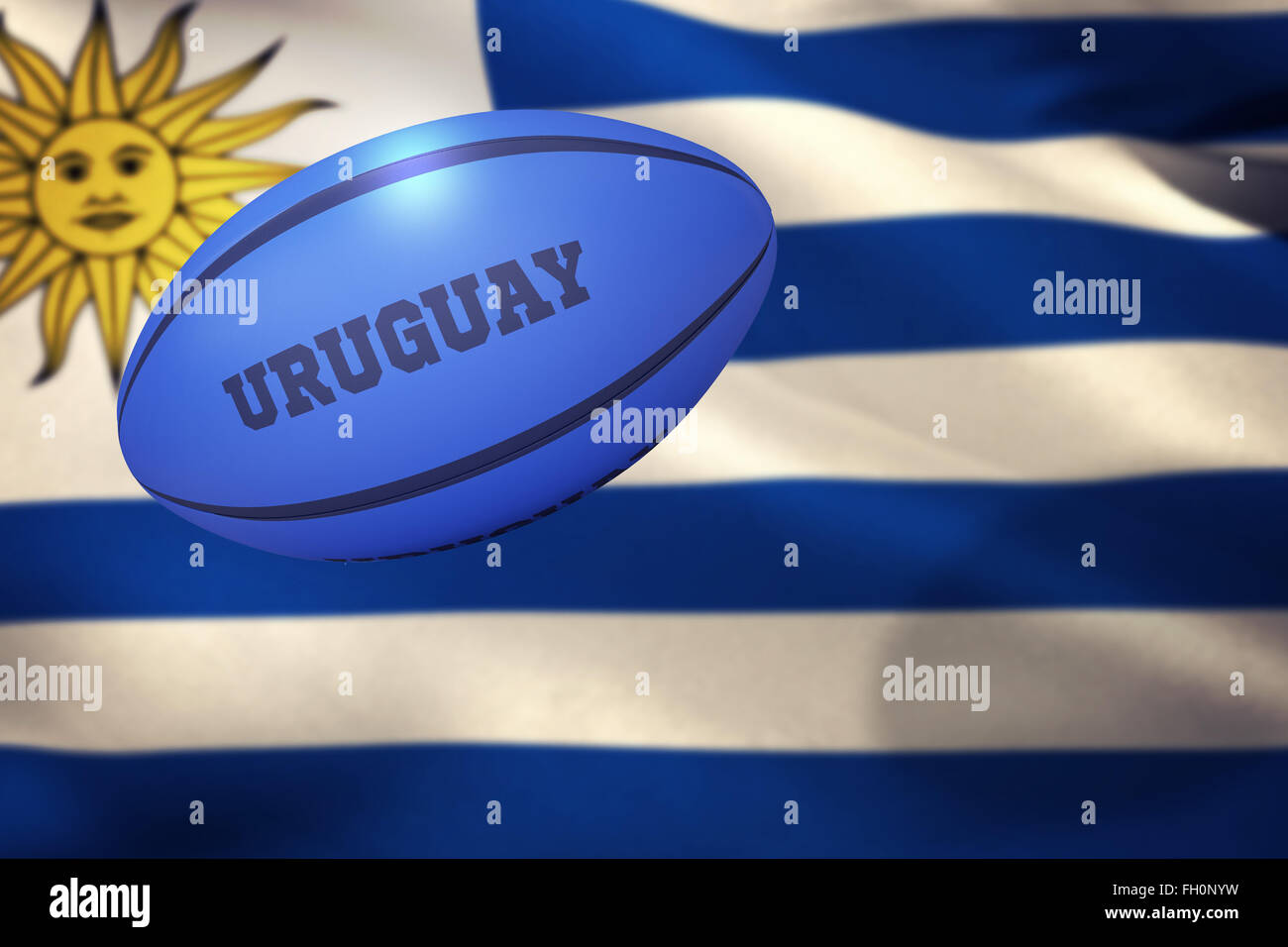 Composite image of uruguay rugby ball Stock Photo - Alamy
