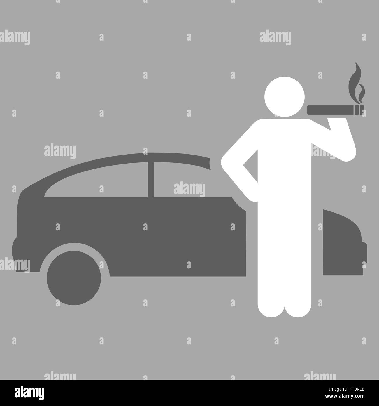 Smoking taxi driver icon from Business Bicolor Set Stock Photo - Alamy