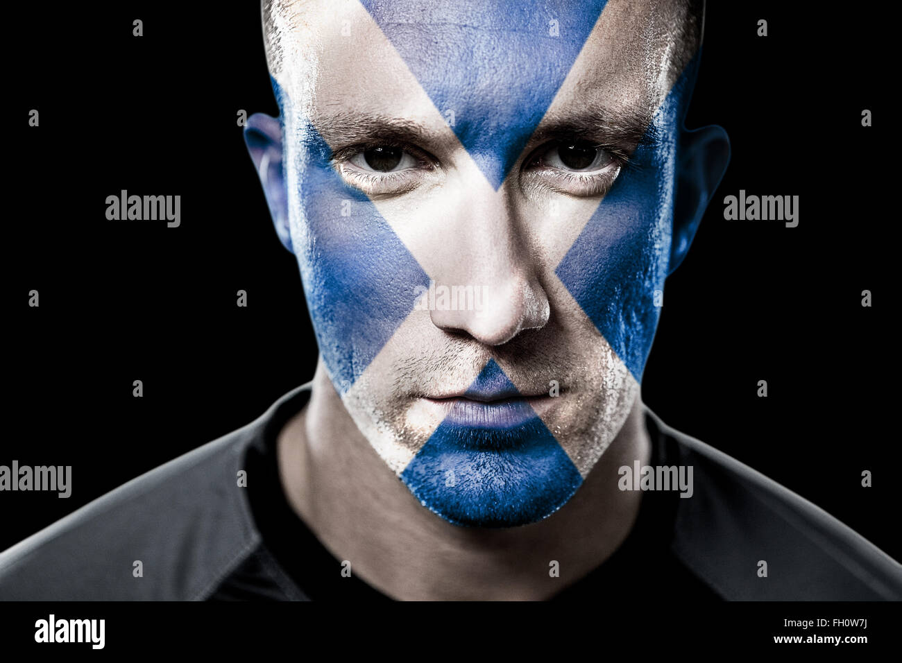 Rugby face paint hi-res stock photography and images - Alamy