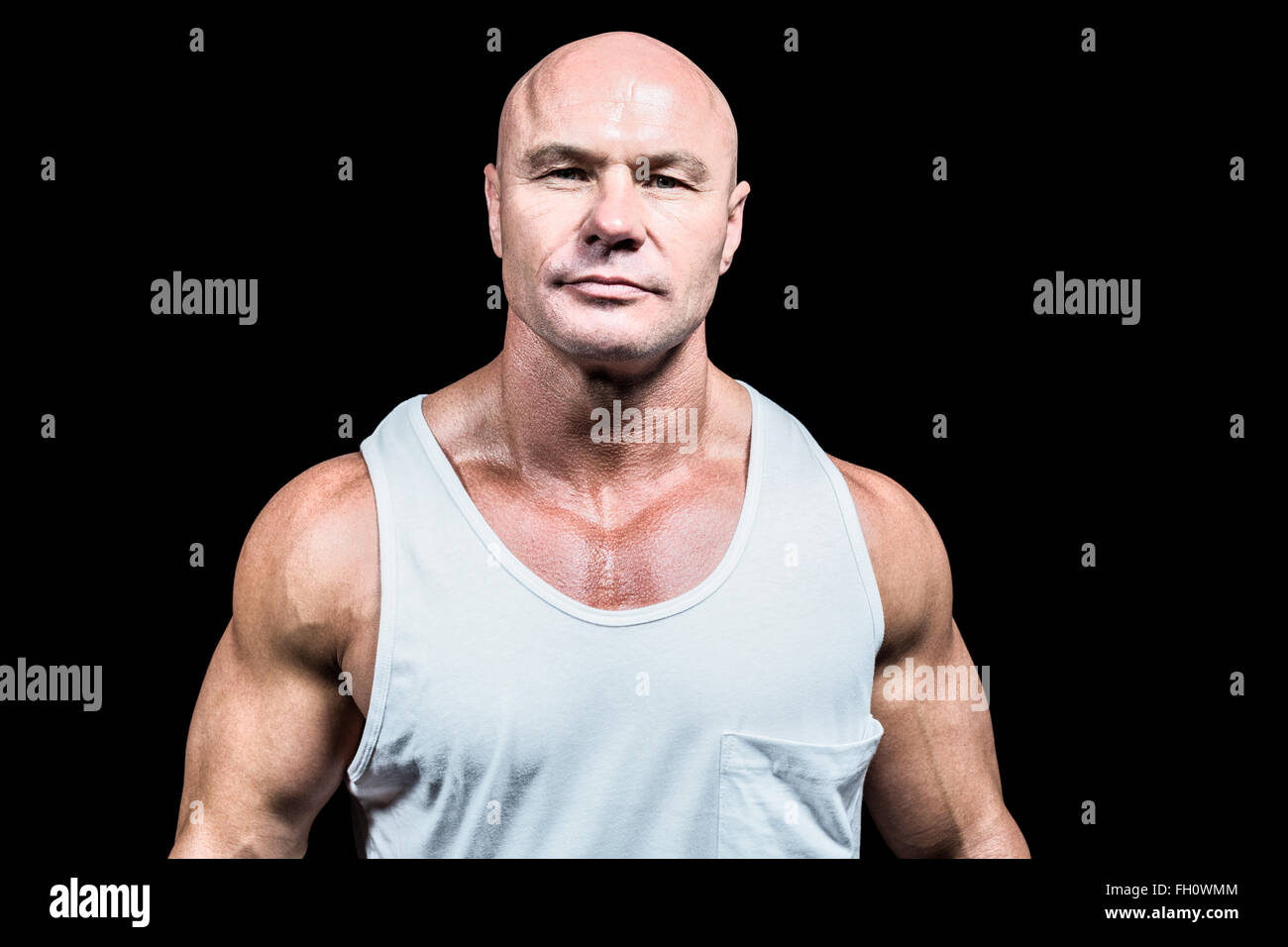 Portrait of confident man in vest Stock Photo - Alamy