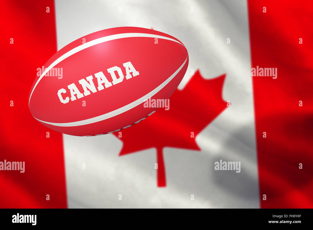 Composite image of canada rugby ball Stock Photo - Alamy