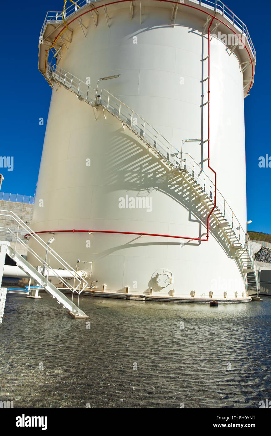Elevated fuel tanks hi-res stock photography and images - Alamy