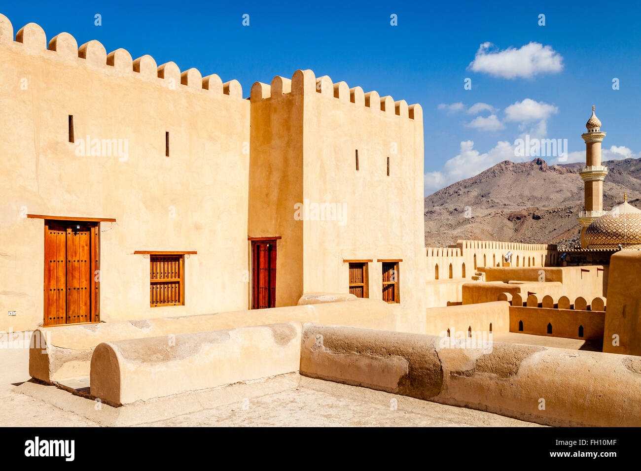 The Nizwa Fort, Nizwa, Ad Dakhiliyah Region, Oman Stock Photo - Alamy