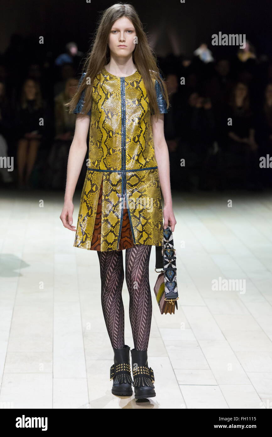 BURBERRY Catwalk at London Fashion Week AW16, LFW AW16. 22/02/2016 ...
