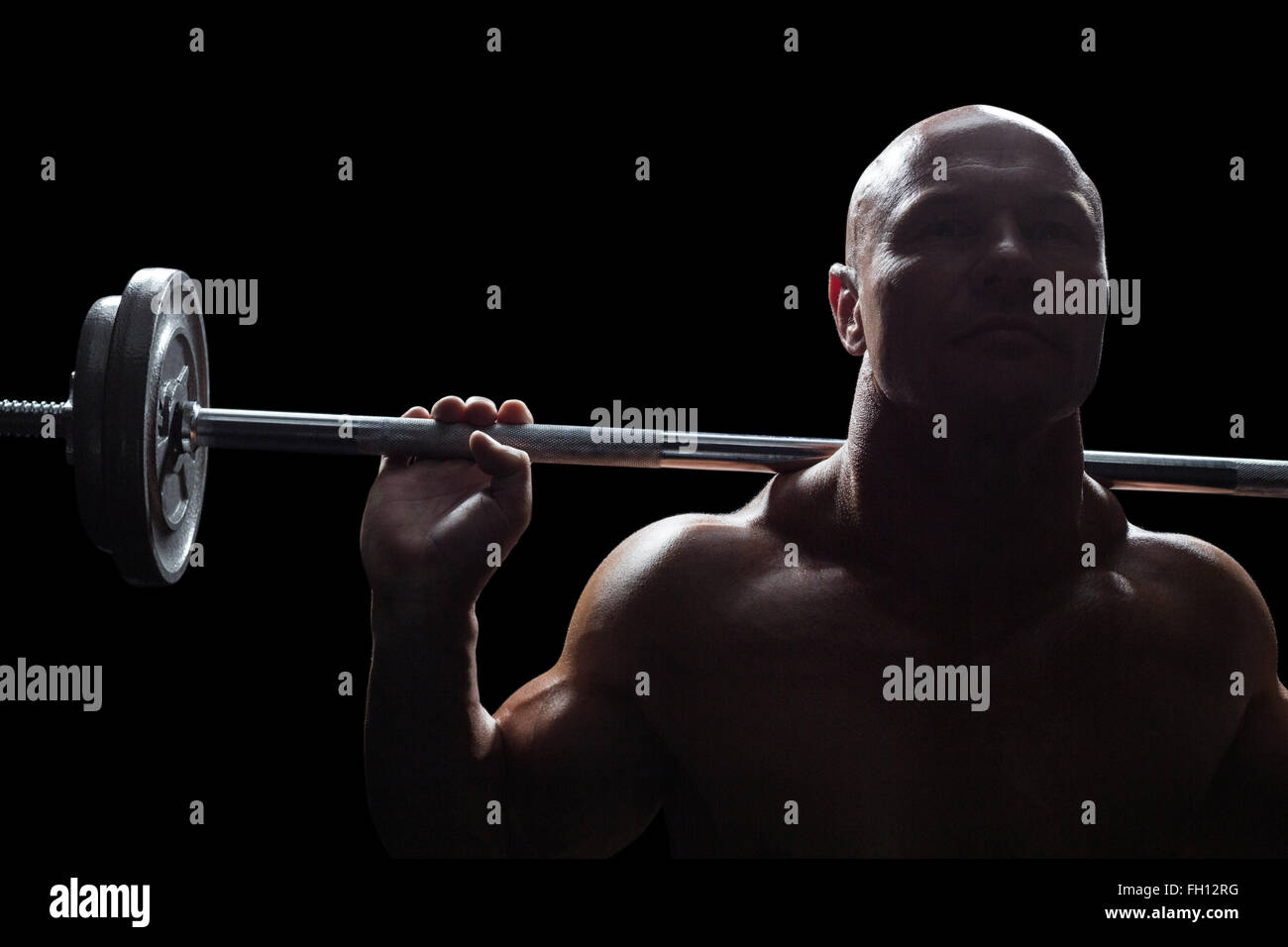 Muscular healthy man lifting crossfit Stock Photo - Alamy