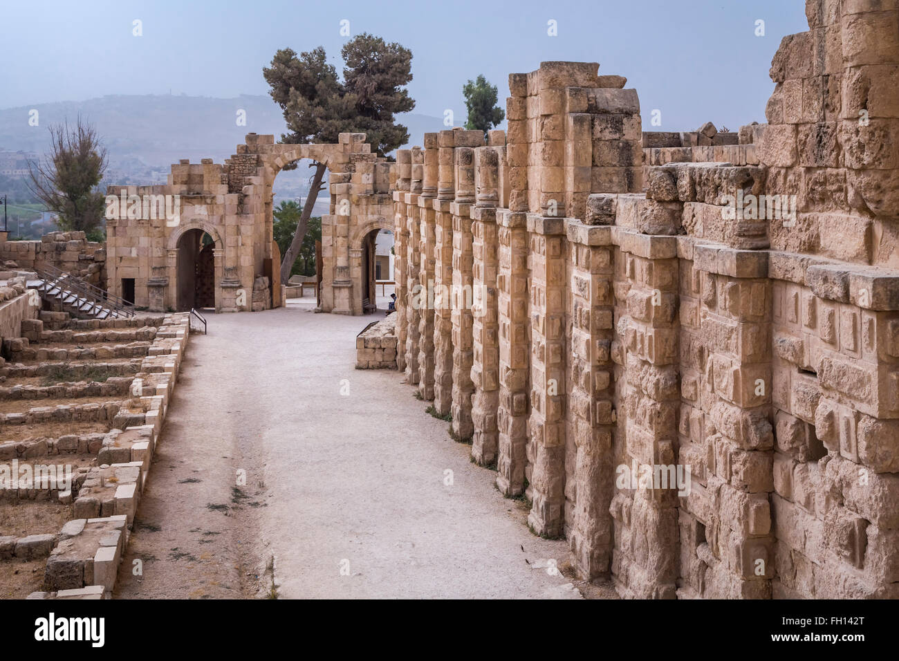 The archaeological ruins of Jerash, Hashemite Kingdom of Jordan, Middle ...