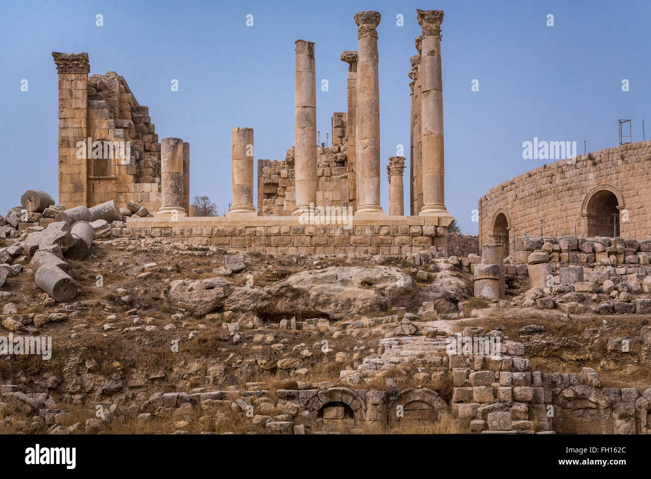 The archaeological ruins of Jerash, Hashemite Kingdom of Jordan, Middle ...
