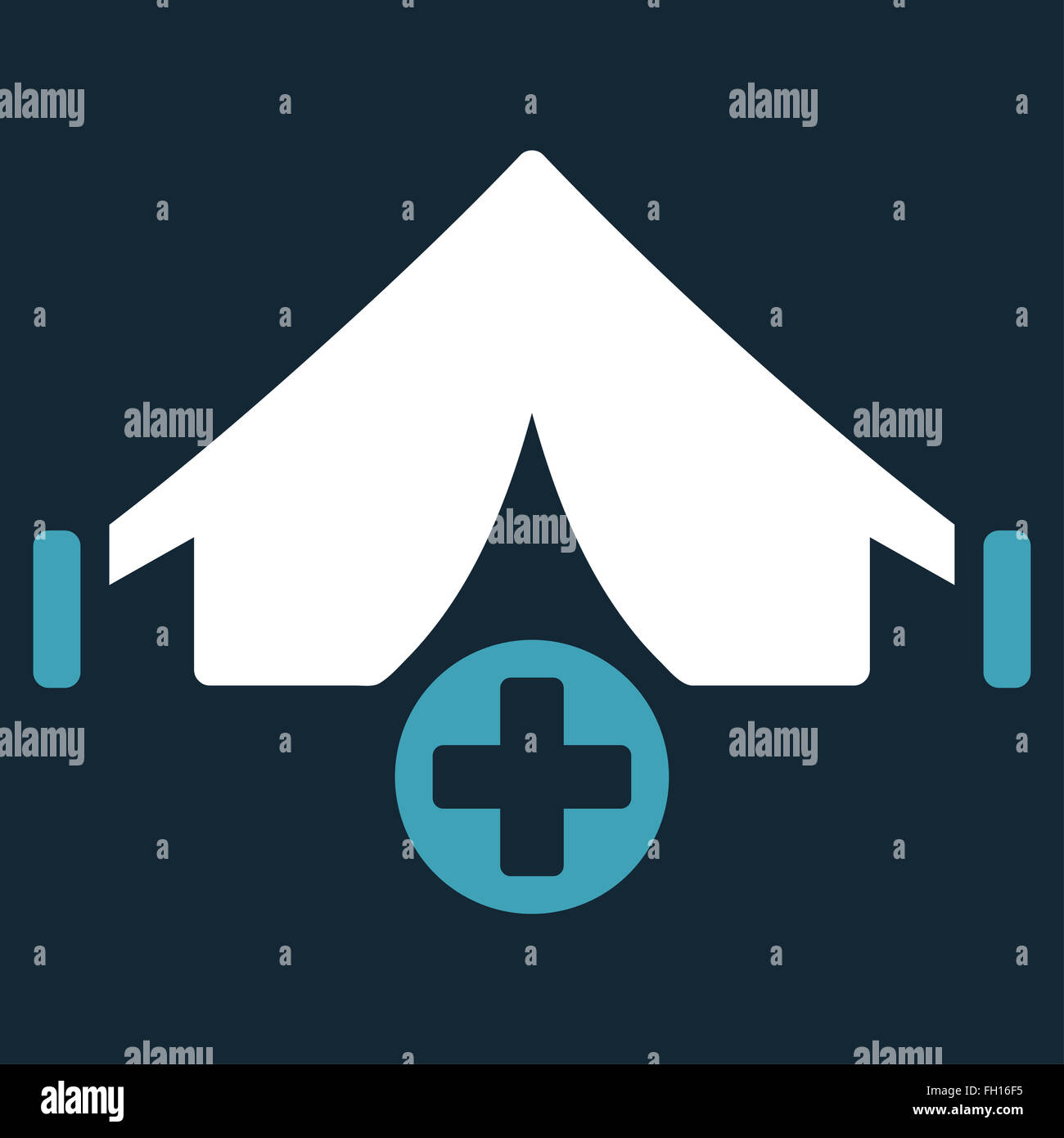 Field Hospital Icon Stock Photo - Alamy