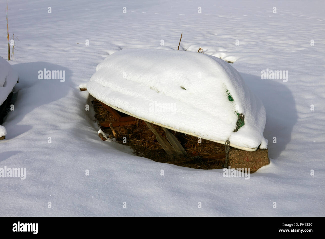 Snow in the boat hi-res stock photography and images - Alamy