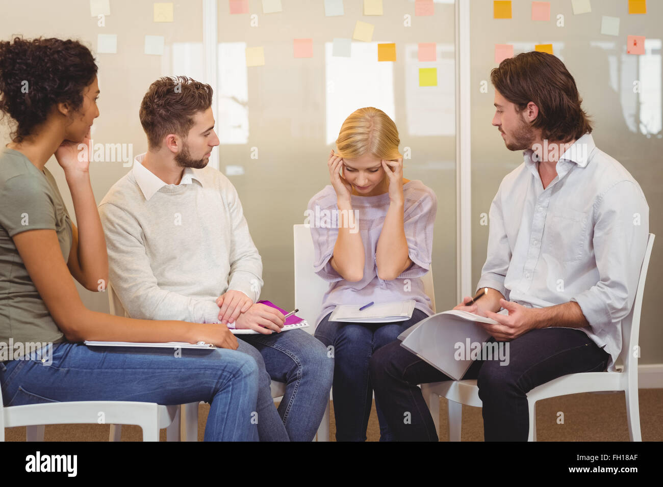 Stressed worker colleagues hi-res stock photography and images - Alamy