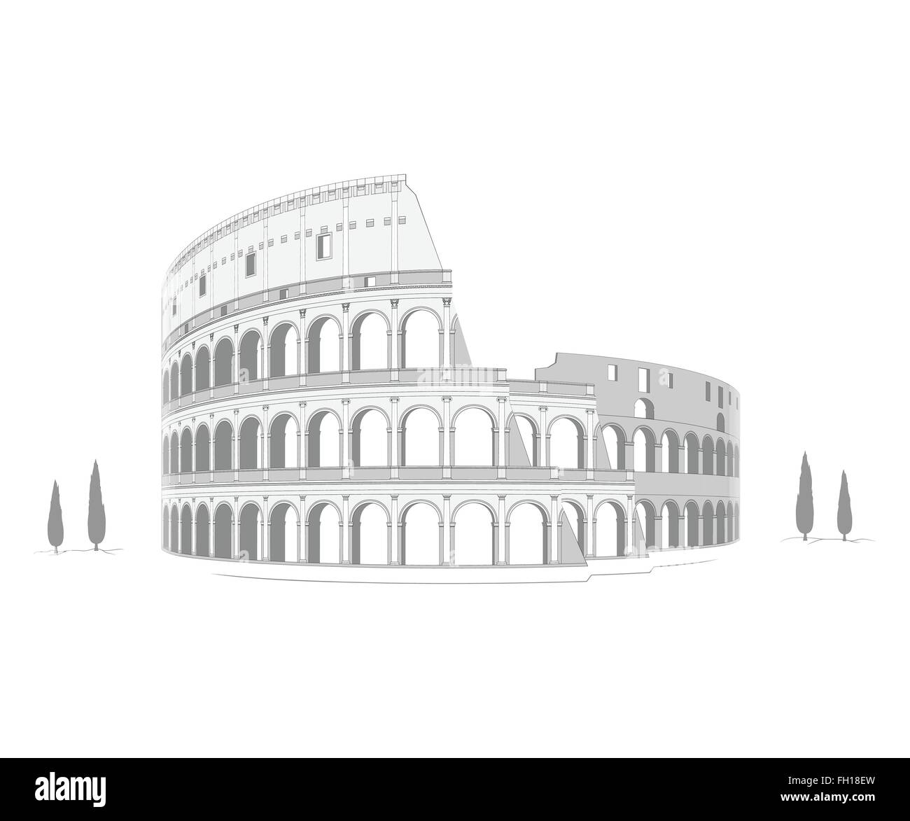 Colosseum structure and architecture Cut Out Stock Images & Pictures ...