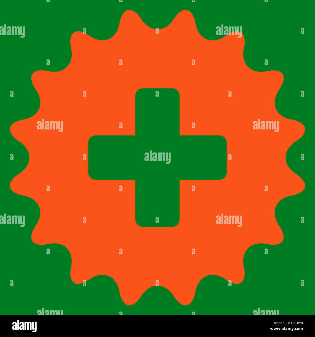 Plus Stamp Icon Stock Photo - Alamy