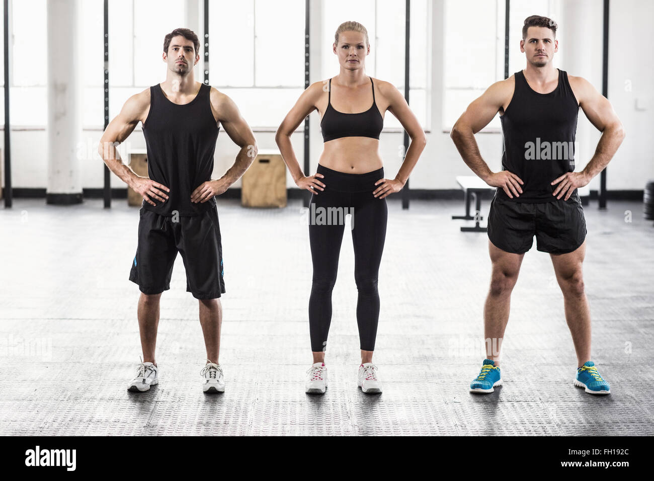 Fit people facing to the camera Stock Photo - Alamy