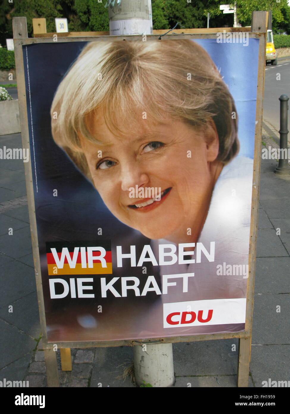 Election poster with angela merkel hi-res stock photography and images ...