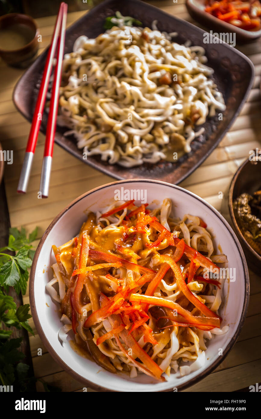 Various of thai dishes menu Stock Photo - Alamy