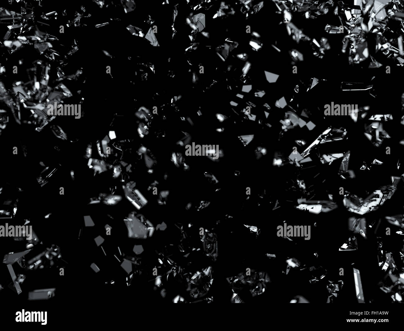 Broken black glass hi-res stock photography and images - Alamy