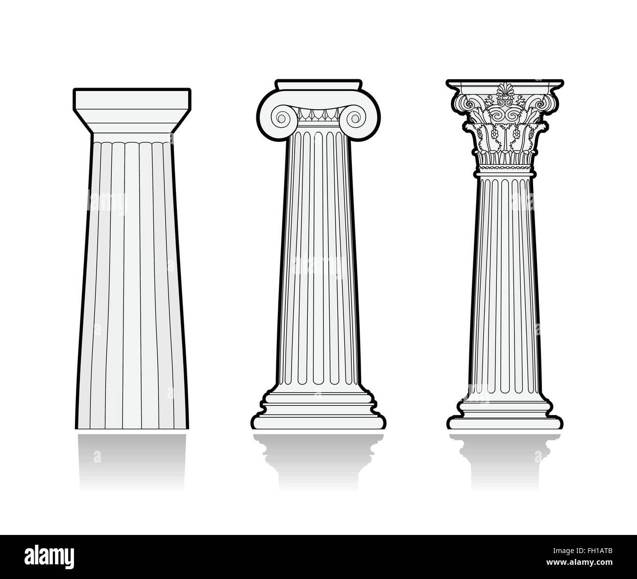 Columns pattern Cut Out Stock Images & Pictures - Alamy