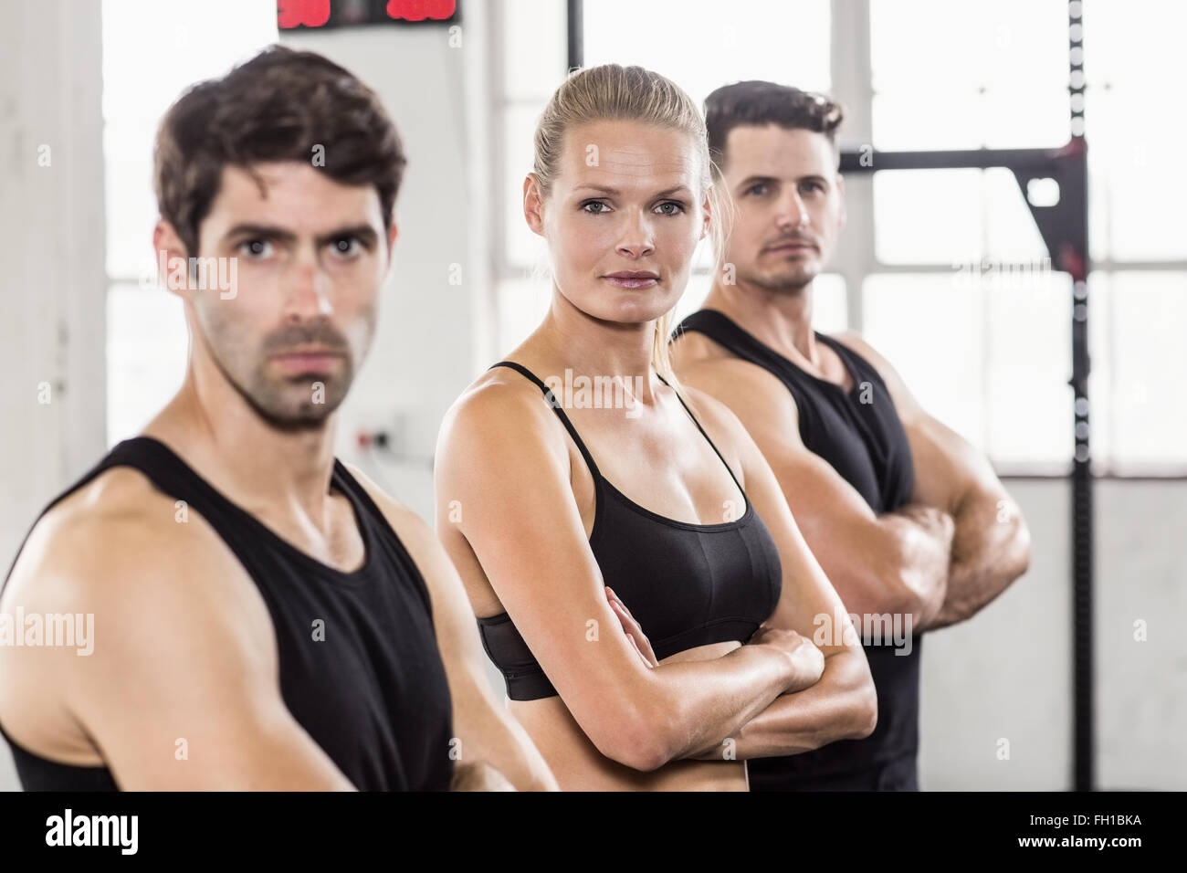 Fit people facing to the camera Stock Photo - Alamy