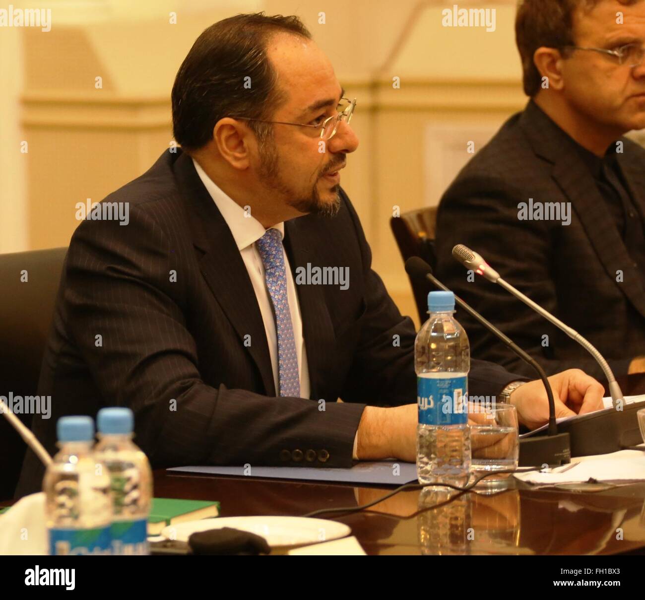 Kabul, Afghanistan. 23rd Feb, 2016. Afghan Foreign Minister Salahuddin ...