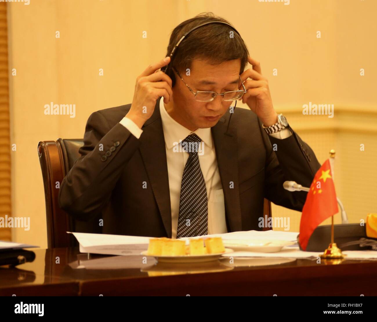 Kabul, Afghanistan. 23rd Feb, 2016. Chinese ambassador to Afghanistan ...
