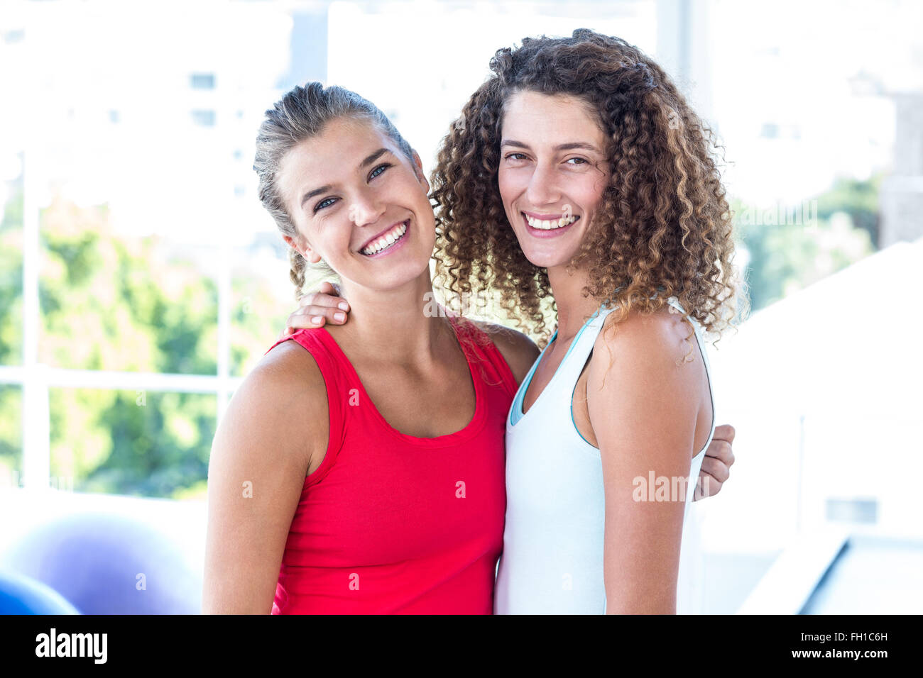 Portrait of women smiling Stock Photo - Alamy