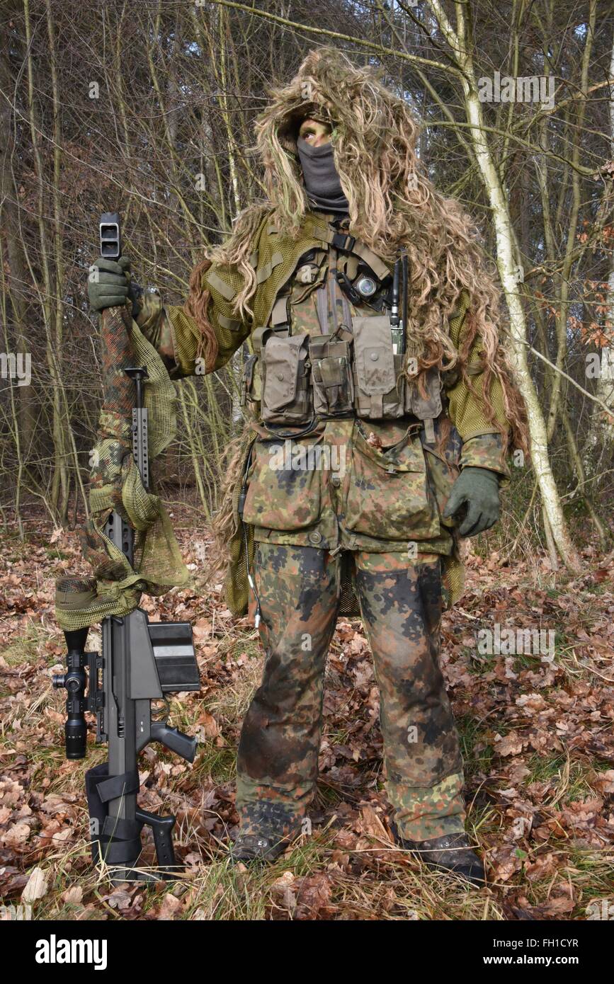 Sniper of Sniper Platoon, 2nd Company, 232nd Mountain Infantry ...