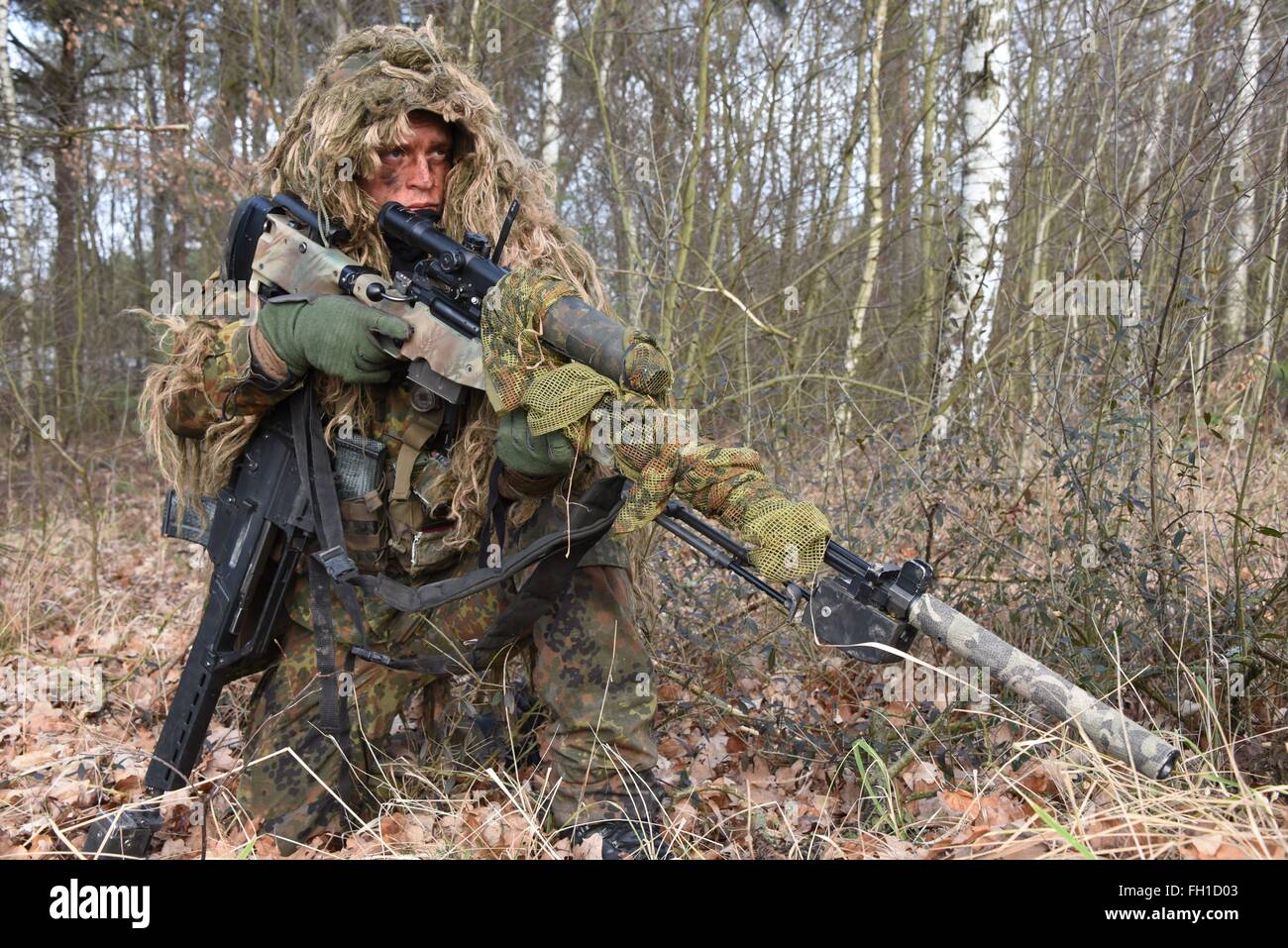 Sniper of Sniper Platoon, 2nd Company, 232nd Mountain Infantry ...