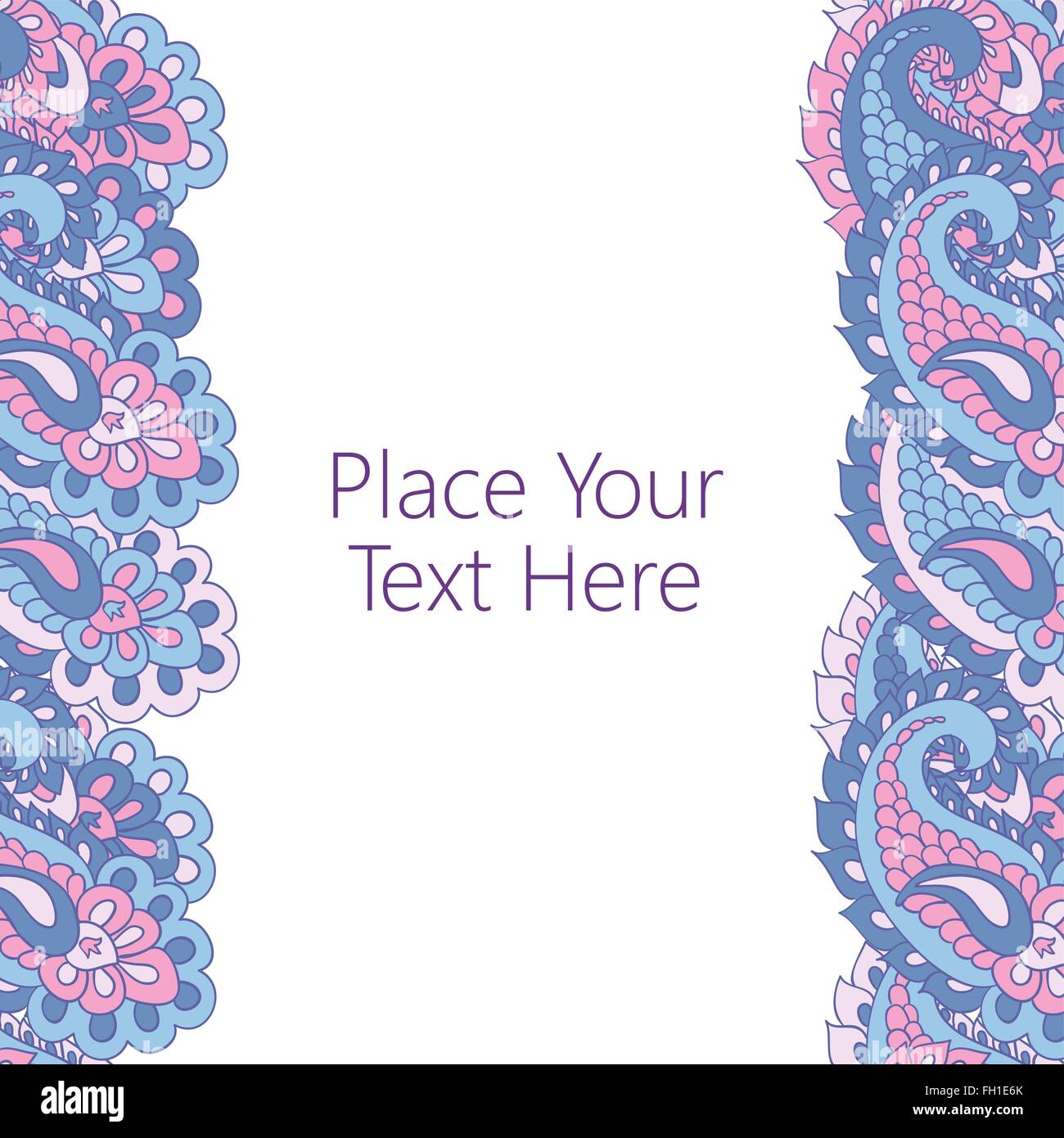 Abstract paisley border Stock Vector Image & Art - Alamy