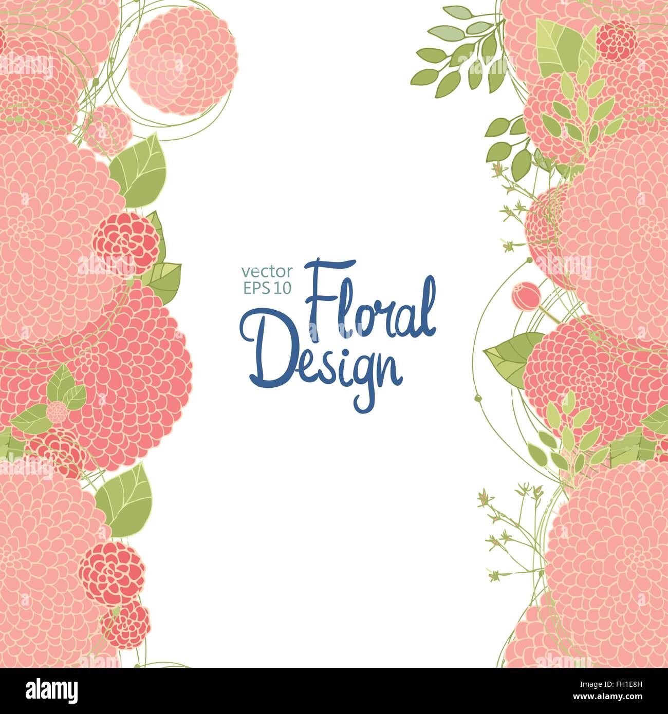 Vertical floral border Stock Vector Image & Art - Alamy