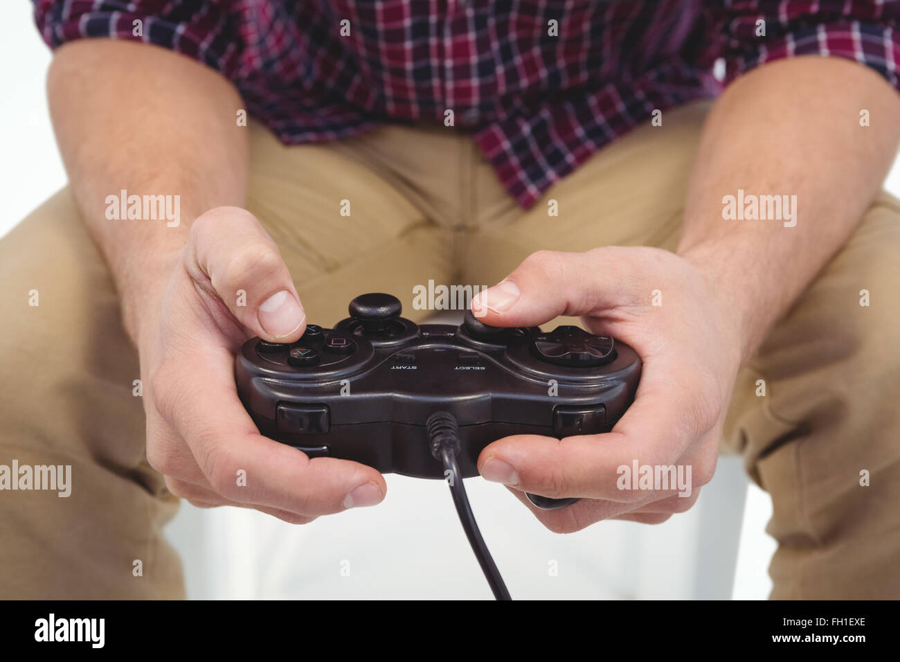 Man playing game Stock Photo - Alamy