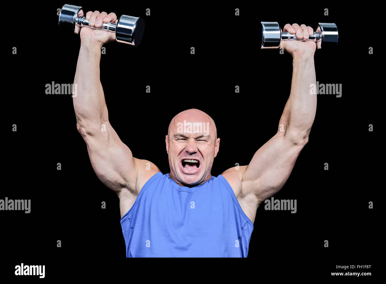 Raging Guy Lifting