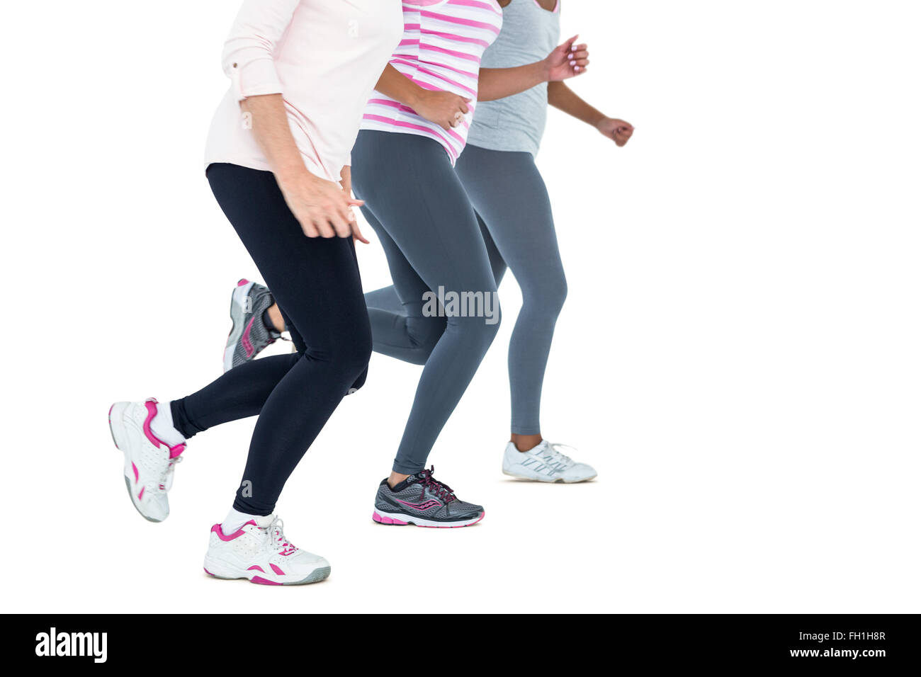 Low section of women jogging Stock Photo - Alamy