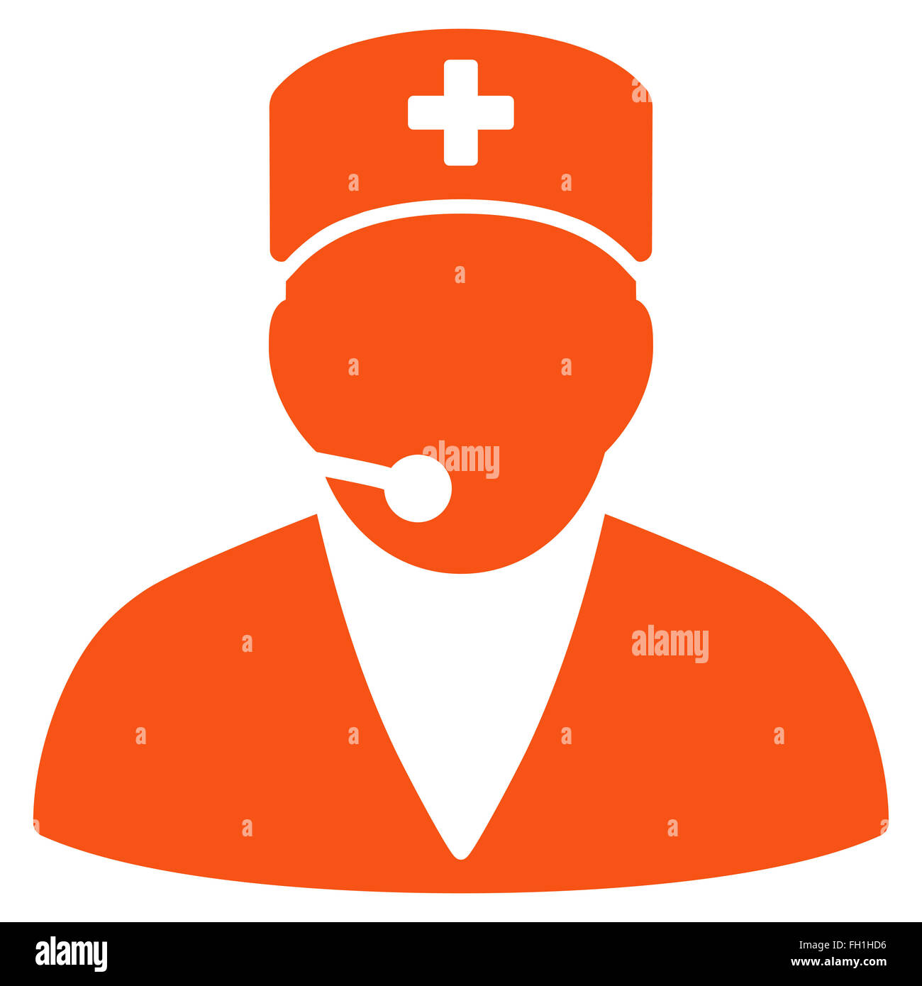 Medical Operator Icon Stock Photo - Alamy