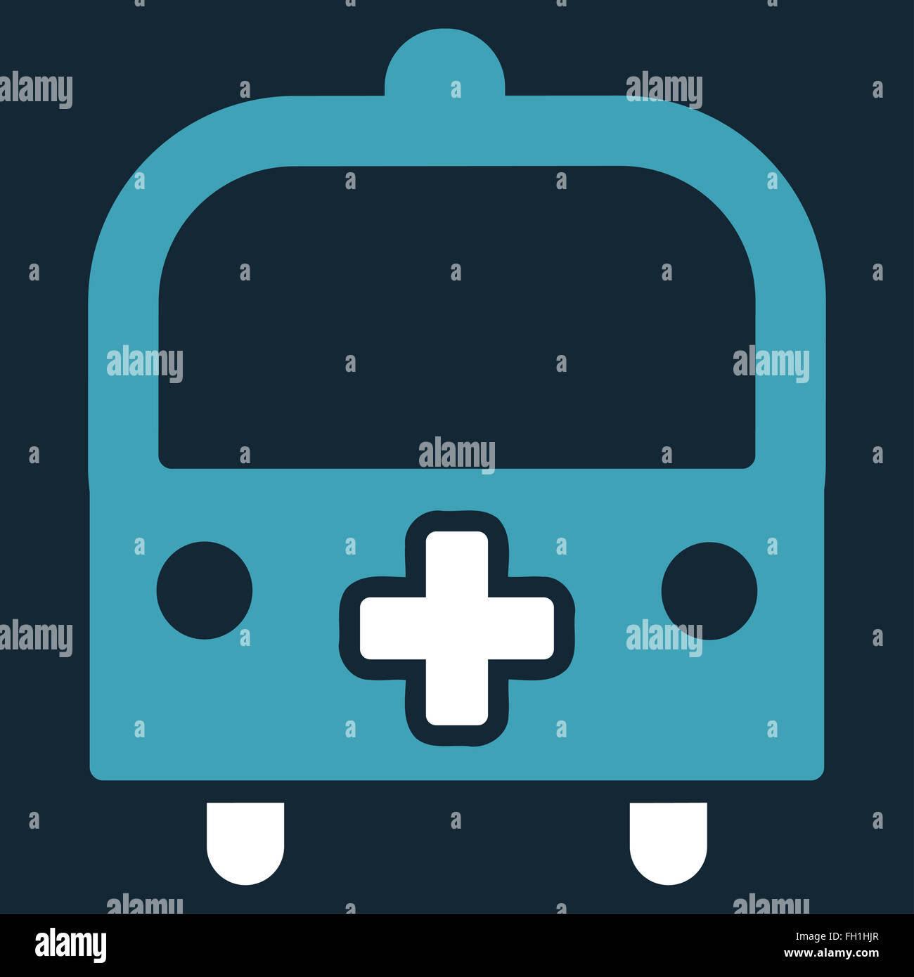 Medical Bus Icon Stock Photo - Alamy