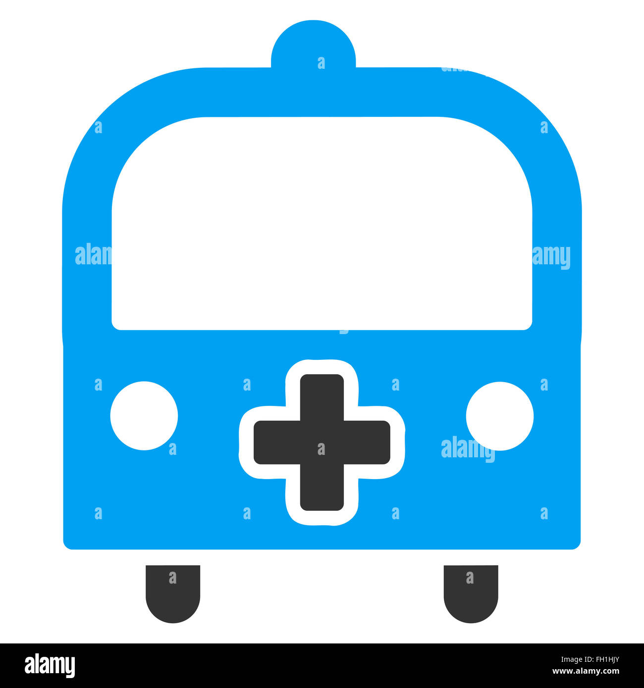 Medical Bus Icon Stock Photo - Alamy
