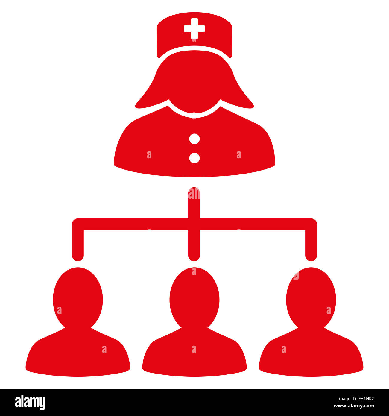 Nurse Patients Connections Icon Stock Photo - Alamy