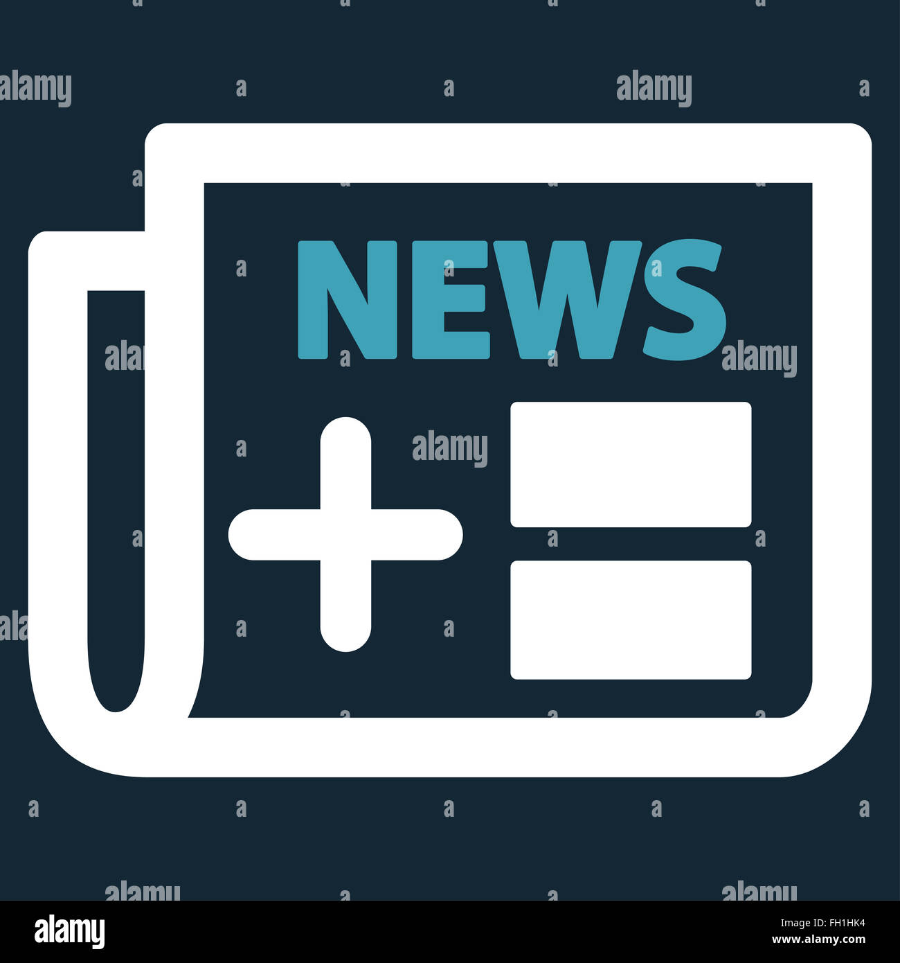 Medical Newspaper Icon Stock Photo - Alamy