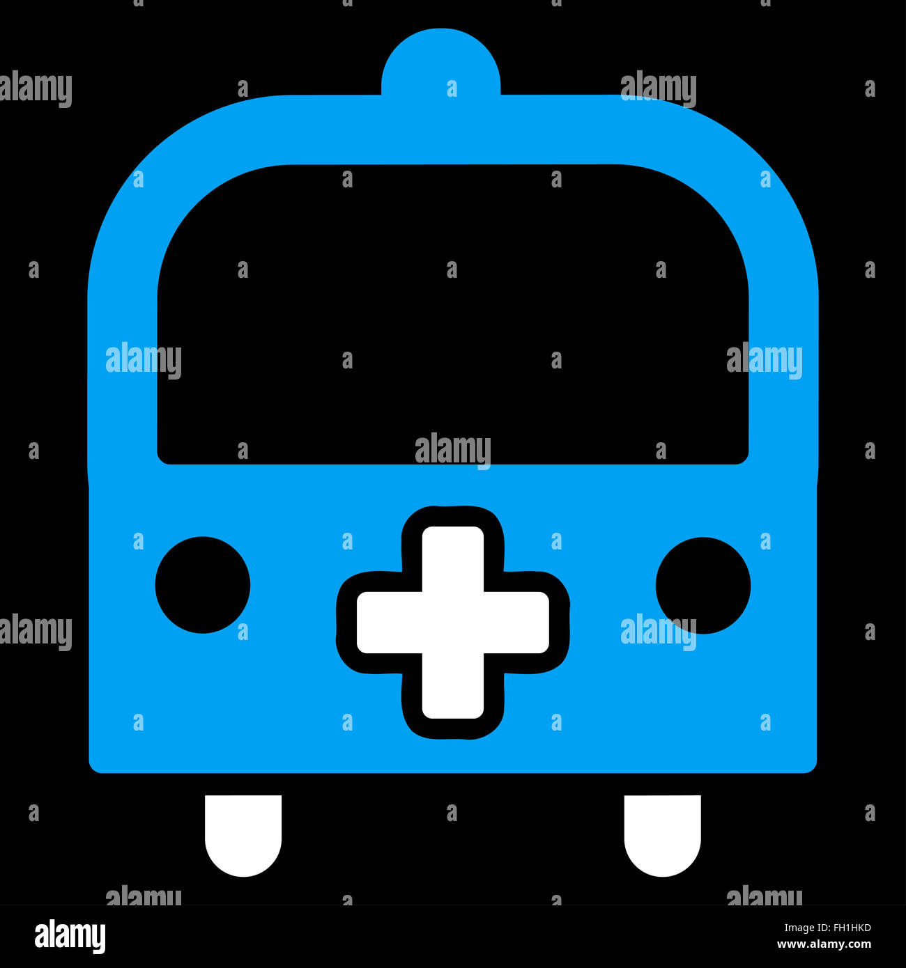 Medical Bus Icon Stock Photo - Alamy