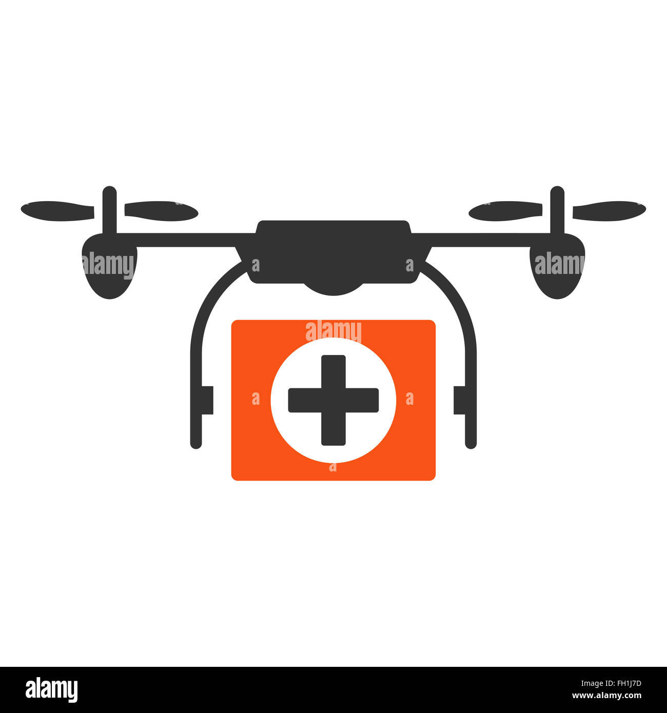Medical Drone Icon Stock Photo - Alamy