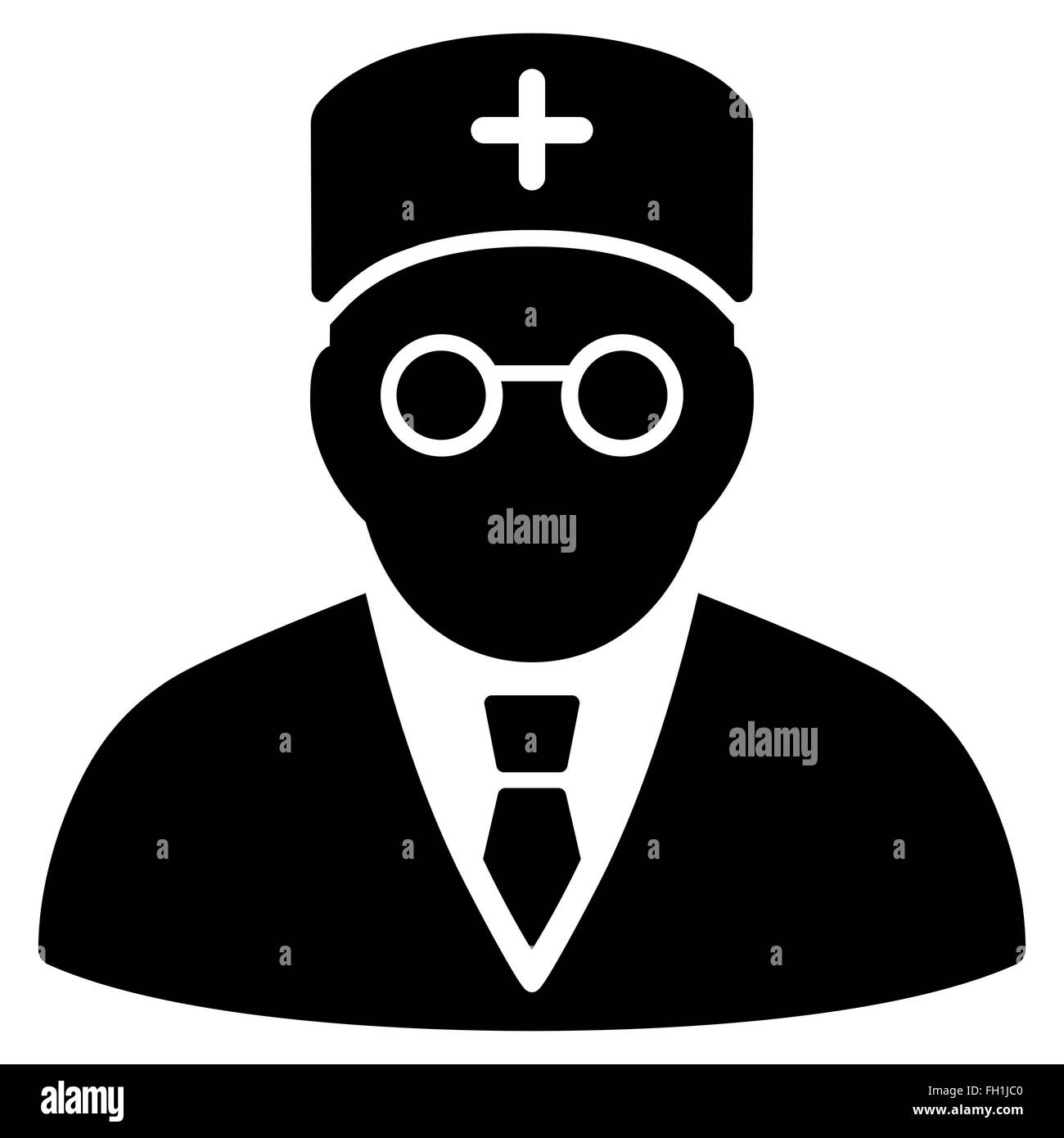 Main Physician Icon Stock Photo - Alamy