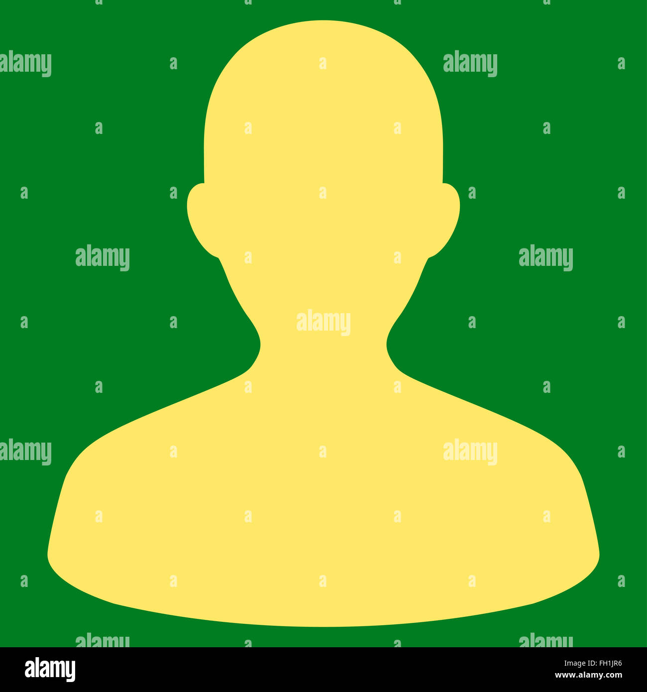User flat yellow color icon Stock Photo - Alamy