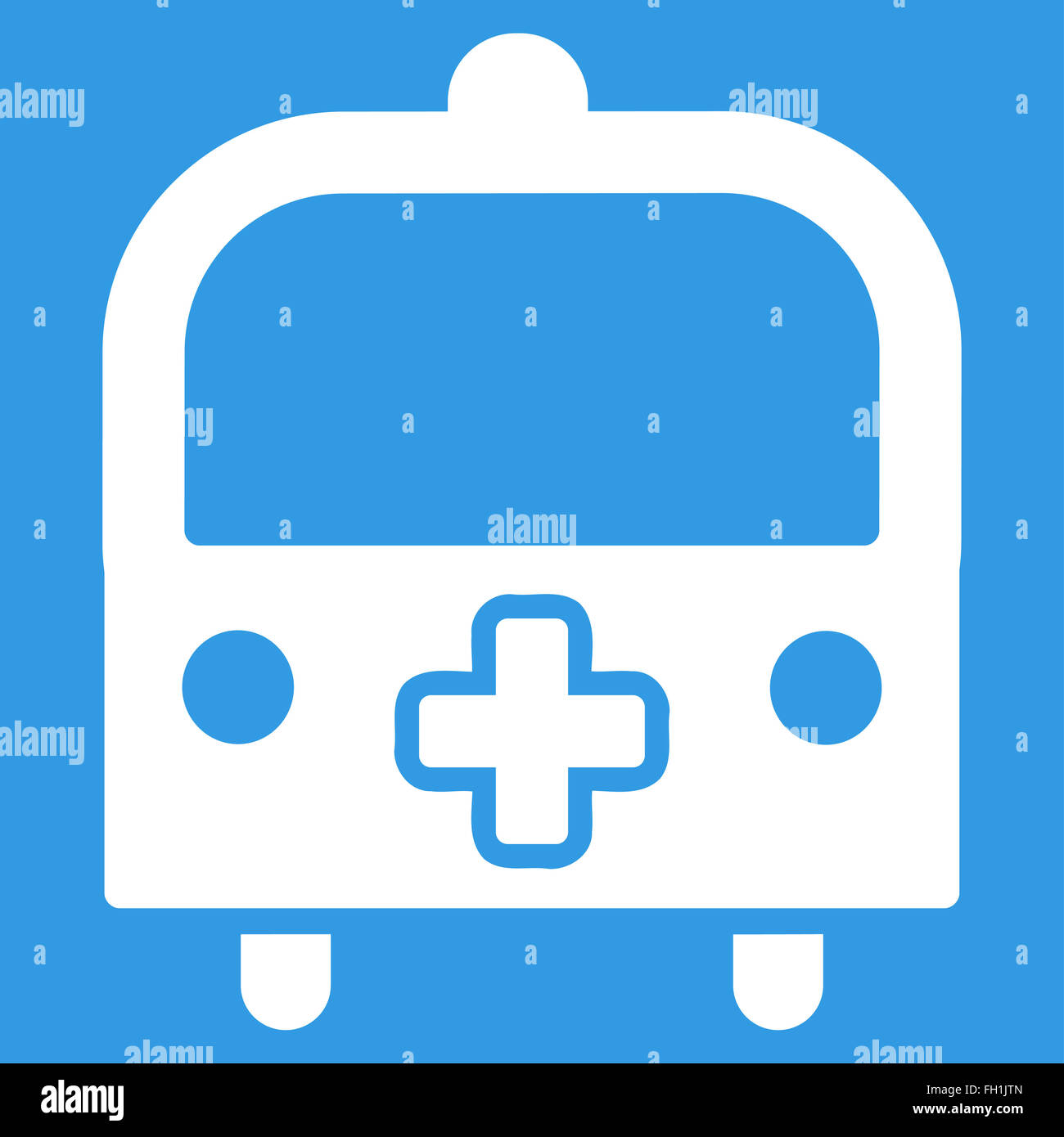 Medical Bus Icon Stock Photo - Alamy