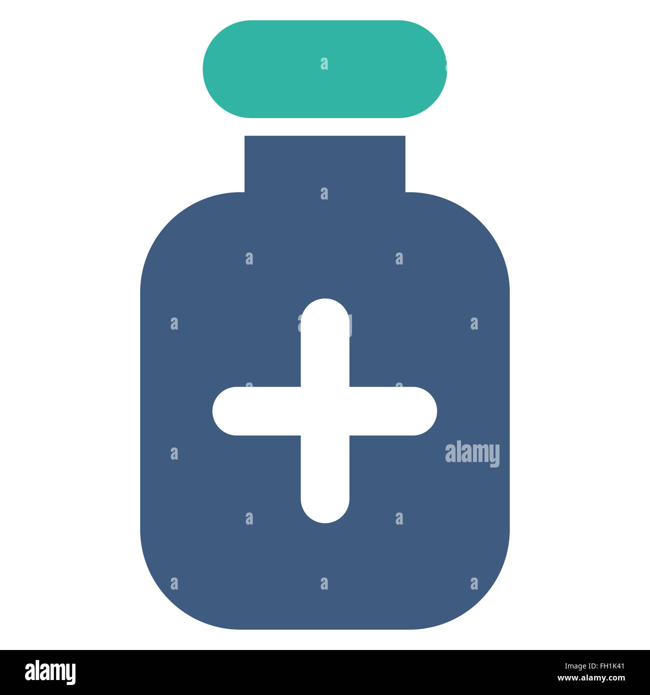Medication Vial Icon Stock Photo - Alamy
